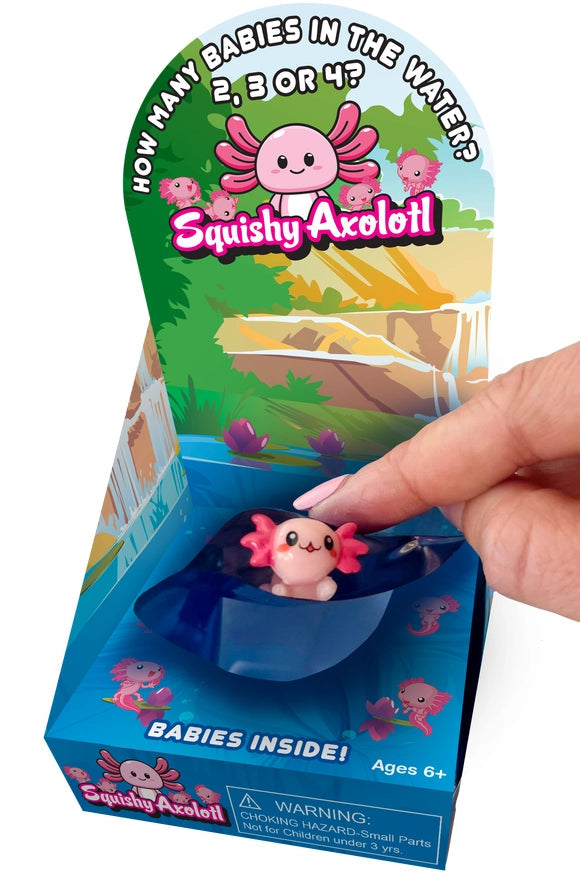 squishy axolotl w/babies – Parkway Presents